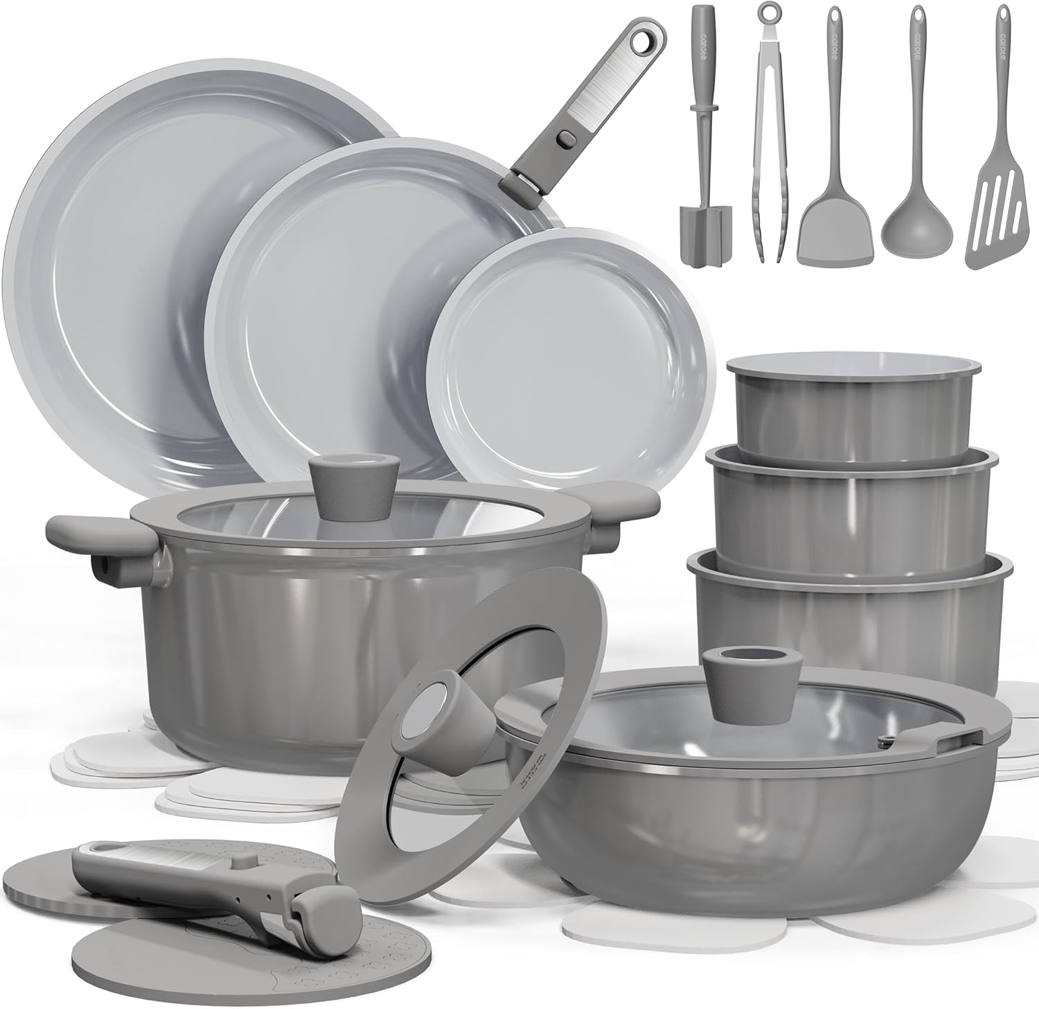 CAROTE 25pcs Ceramic Cookware Set Nonstick Review! - housekeepingmaster.com