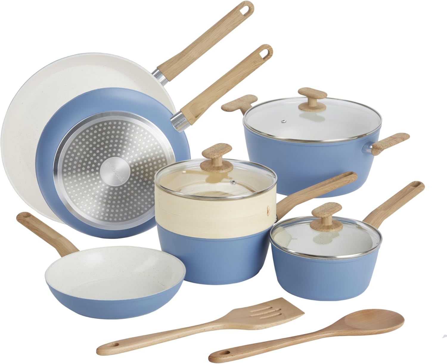 GoodCook Healthy Ceramic Cookware Set Titanium-Infused-Ceramic Review ...