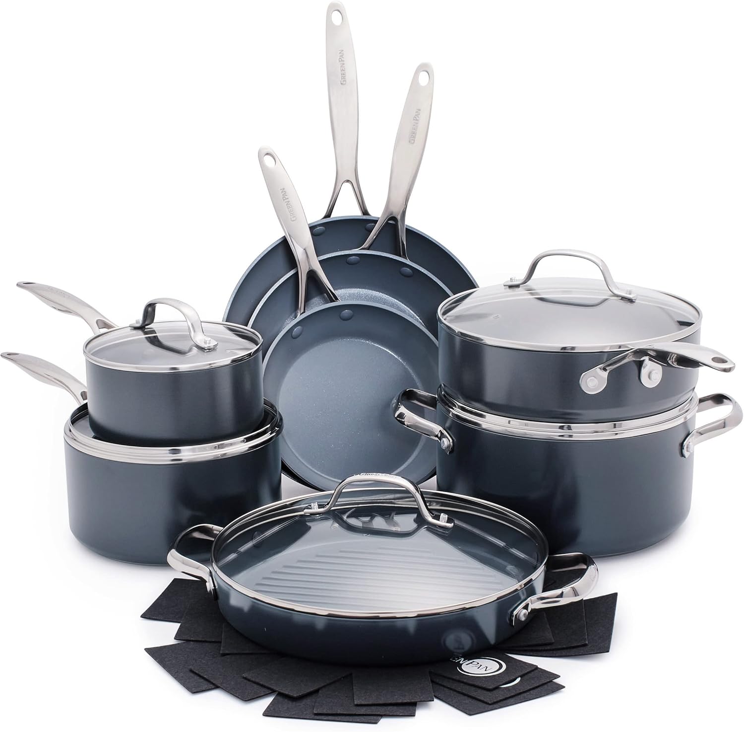 GreenPan Valencia Pro 16 Piece Ceramic Cookware Set Review! - housekeepingmaster.com