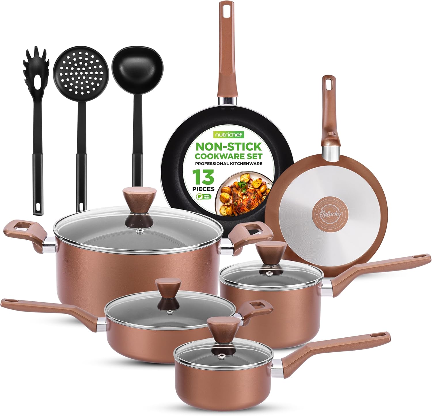NutriChef 13 Pcs. Nonstick Kitchen Cookware Review ...